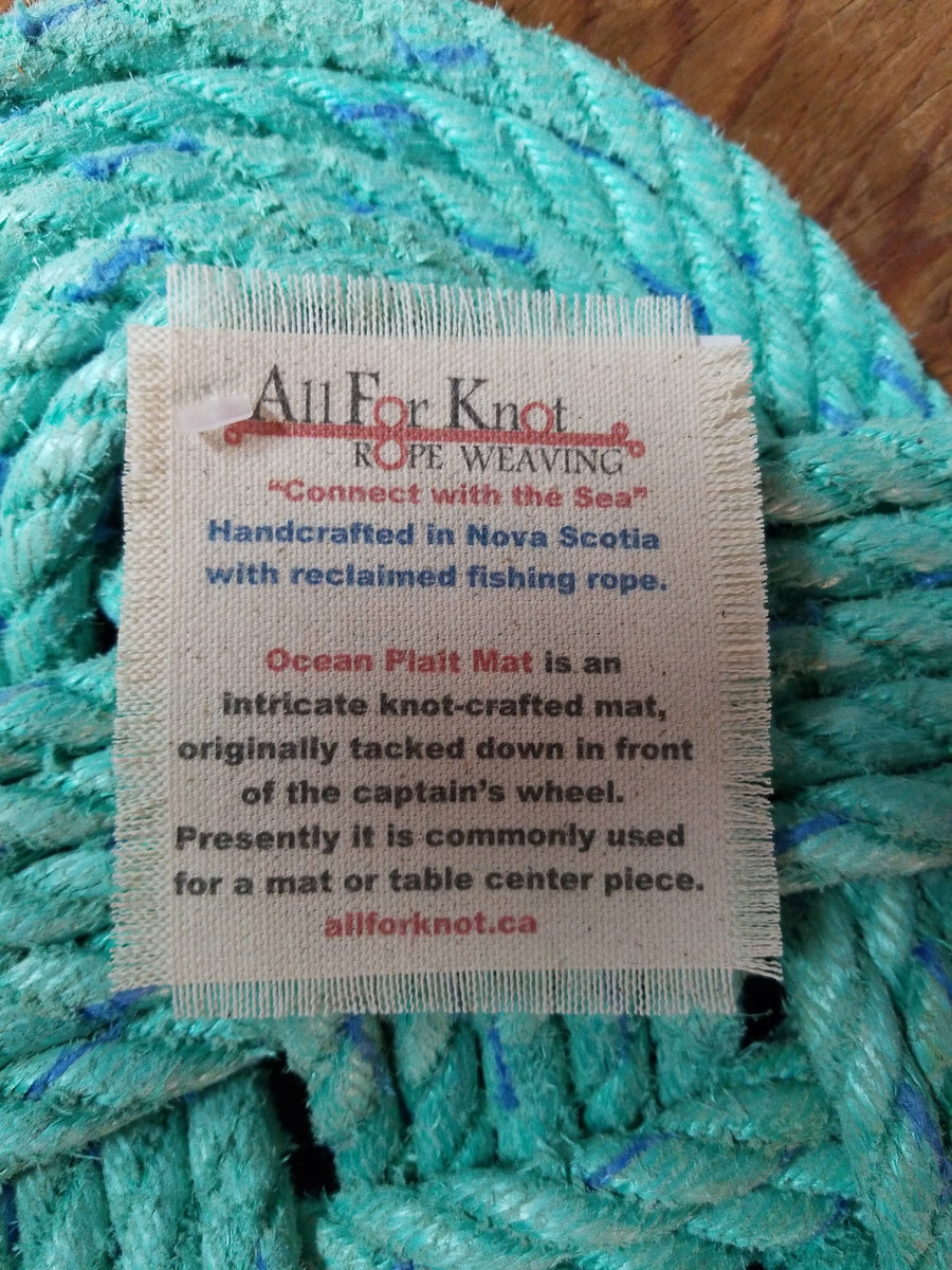 Ocean Plait Mat – All For Knot Rope Weaving Inc.